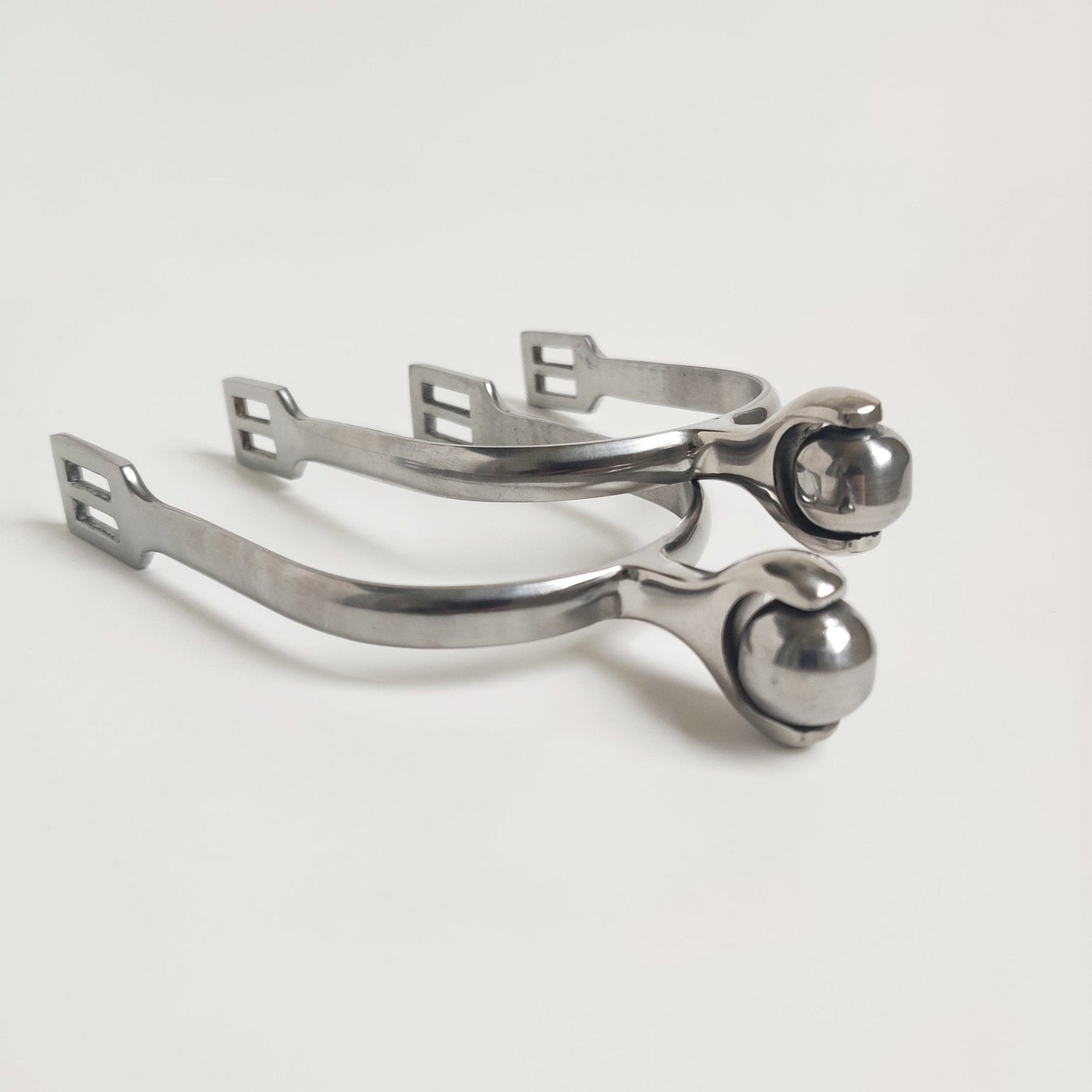 Silver Roller Ball Stainless Steel Spurs | Equiluxe Tack