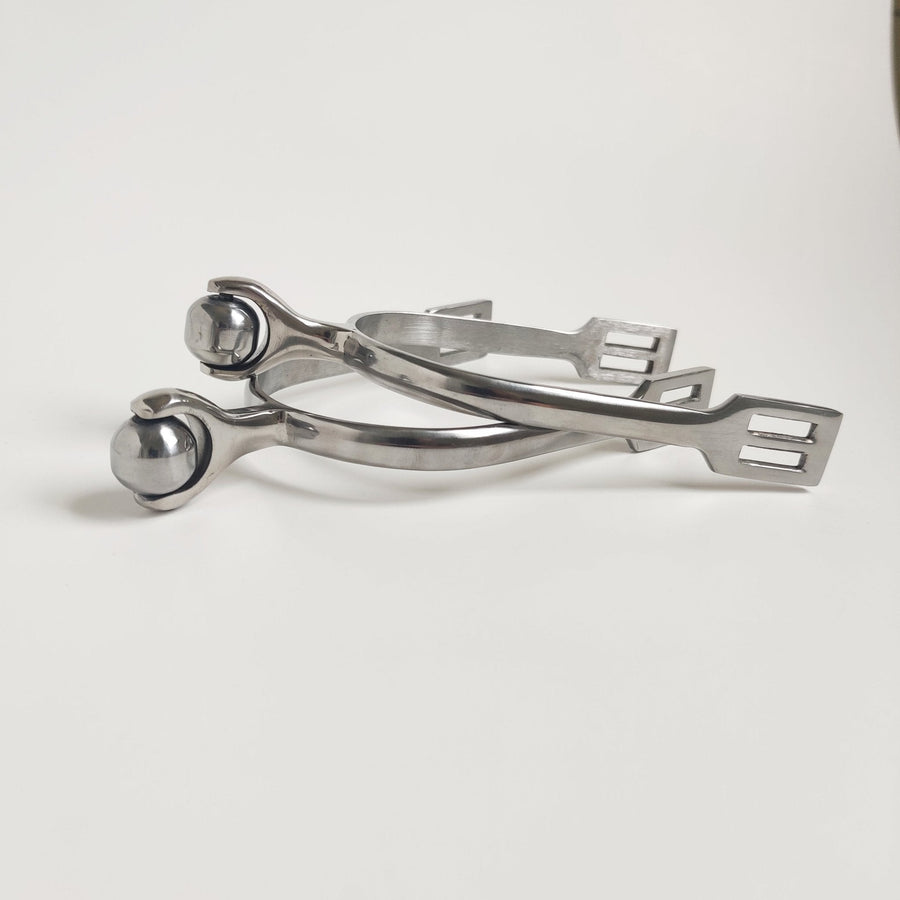 Silver Roller Ball Stainless Steel Spurs | Equiluxe Tack